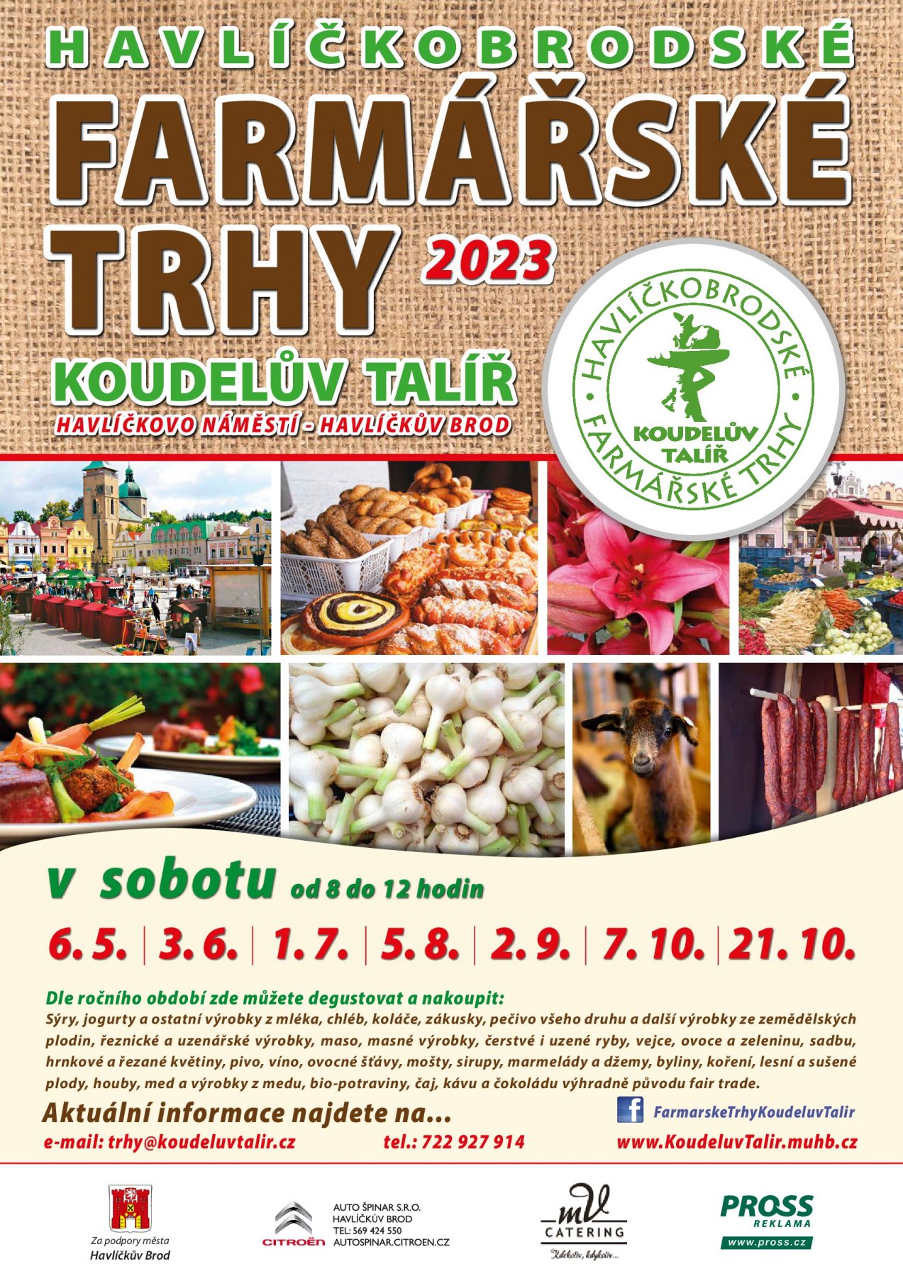 Farmářské trhy- Koudelův talíř: TIC Havlíčkův Brod