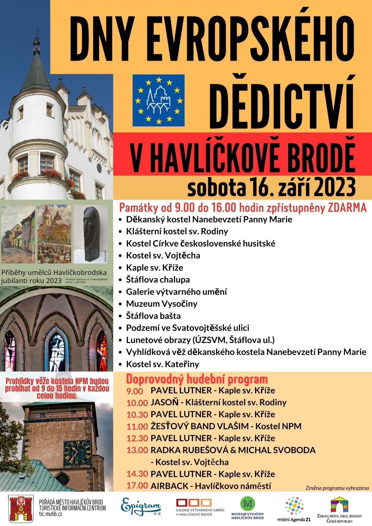 Dny evropského dědictví 2023: TIC Havlíčkův Brod